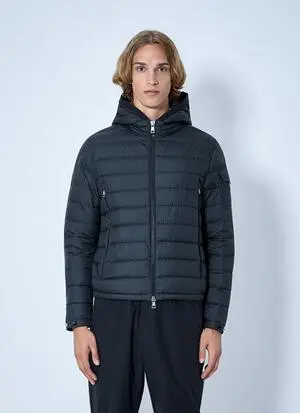 Moncler Galion Hooded Short Down Jacket - Black