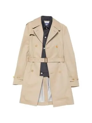 Junya Watanabe Cotton Double-breasted Coat - Multicolor