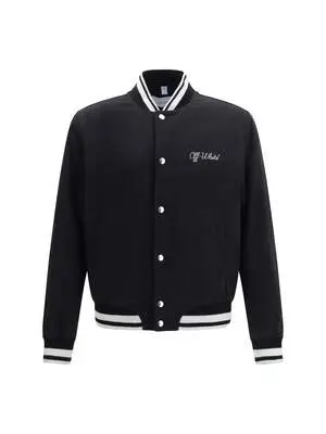 Off-White Script Cotgab Souvenir Varsity Jacket