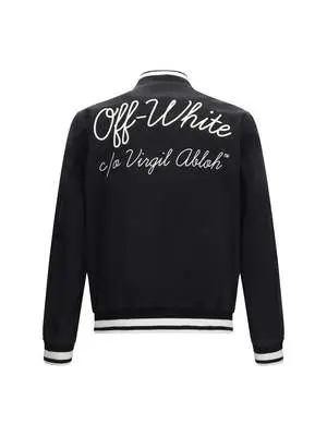 Off-White Script Cotgab Souvenir Varsity Jacket