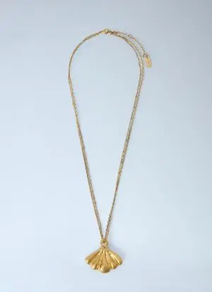 Chloé Mirror Pendant Necklace - Gold