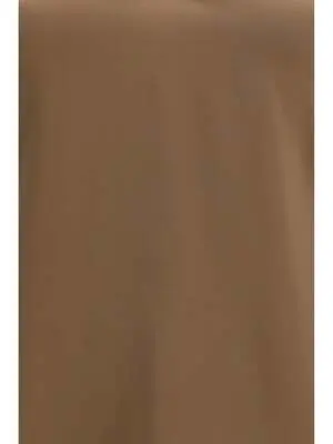 Brunello Cucinelli Stretch Silk Top - Brown