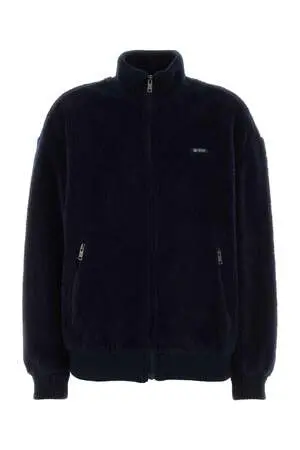 Prada Dark Pile Bomber Jacket - Blue