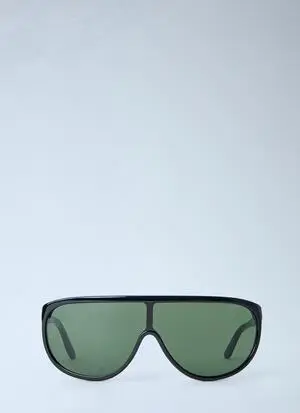 TOTEME Shield Aviator Sunglasses - Black