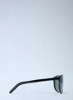 TOTEME Shield Aviator Sunglasses - Black