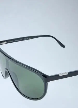 TOTEME Shield Aviator Sunglasses - Black