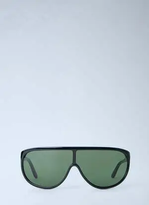 TOTEME Shield Aviator Sunglasses - Black