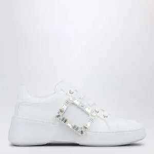 ROGER VIVIER Viv' Skate Leather Sneakers - White