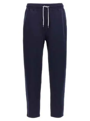 Brunello Cucinelli Cotton Blend Joggers - Blue