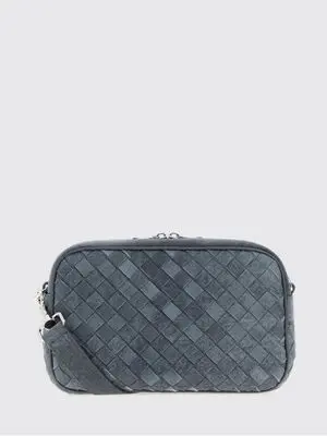 Bottega Veneta Woven Lambskin Shoulder Bag - Blue
