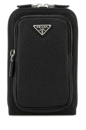 Prada Leather Phone Case - Black