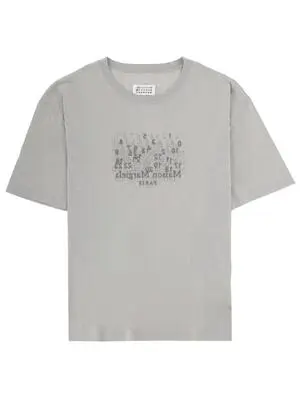 MAISON MARGIELA T-shirt Con Stampa - Gray