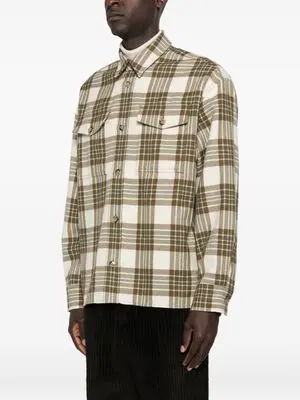 AMI Paris Wool Checked Overshirt