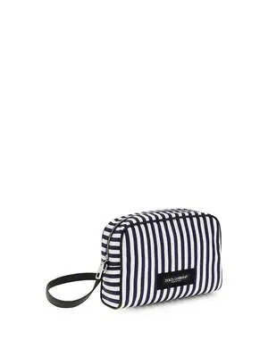 Dolce & Gabbana Striped Poplin Handbag