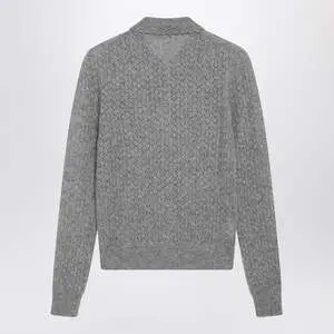 Miu Miu Cashmere And Silk Cardigan - Gray