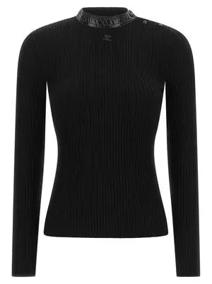 COURREGES Ribbed Sweater