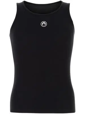 MARINE SERRE Moon Cotton Tank Top - Multicolor