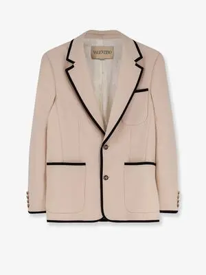 Valentino Garavani Single-breasted Virgin Wool Blazer - Multicolor