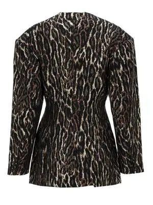 GANNI Animal Print Blazer
