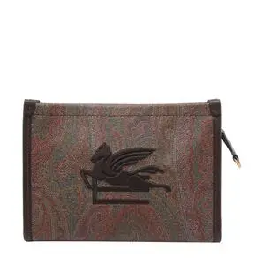 Etro Pegaso Arnica Pouch - Brown