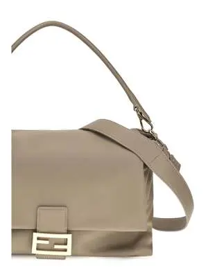 Fendi Baguette Soft Nappa Leather Shoulder Bag - Cream