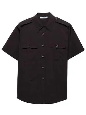 Prada Short-sleeved Poplin Utility Shirt