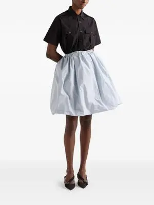 Prada Short-sleeved Poplin Utility Shirt