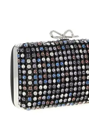 SELF-PORTRAIT Multi Crystal Chainmail' Clutch
