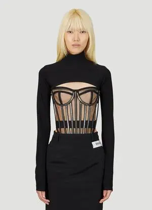 Dolce & Gabbana Kim High Neck Bolero - Black