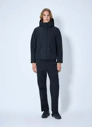 Stone Island Hooded Jacket With Patch Detail