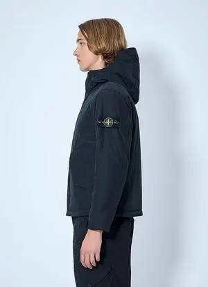 Stone Island Hooded Jacket With Patch Detail