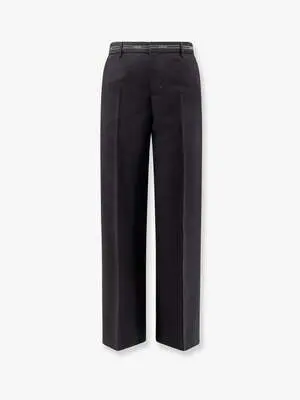 Gucci Wool Trousers With Detail - Multicolor