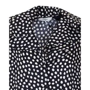 Chloé Silk Jacquard Long Sleeve Mini Dress - Black