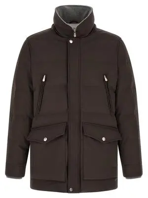 Brunello Cucinelli Quilted Parka - Brown