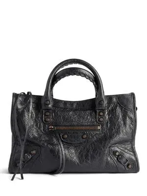Balenciaga Leather Shoulder Bag - Black