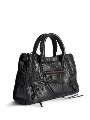 Balenciaga Leather Shoulder Bag - Black