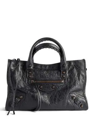 Balenciaga Leather Shoulder Bag - Black