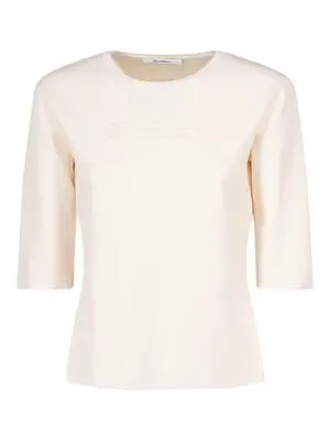 Max Mara Max Mara Women Knitted Jersey Short-Sleeved Top Multicolor