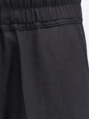 Rick Owens Drawstring Long Certified Virgin Wool Trousers - Black