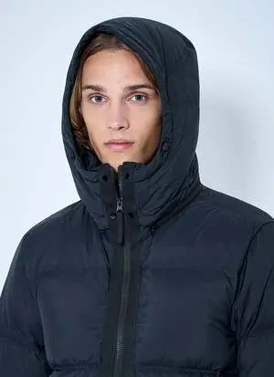 Stone Island Padded Hooded Jacket - Black