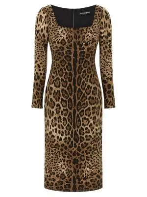 Dolce & Gabbana Leo' Dress - Brown