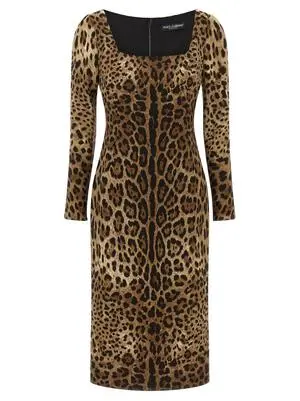 Dolce & Gabbana Leo' Dress - Brown