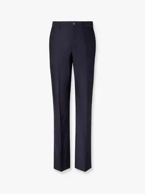 Fendi Tonal Stitching Wool Trousers - Multicolor