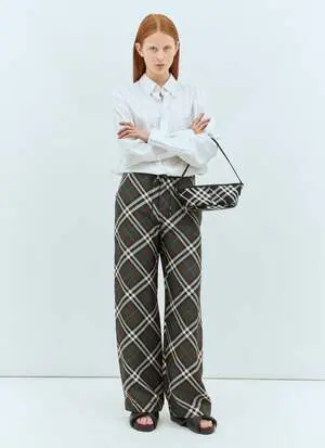 Burberry Check Silk Pants