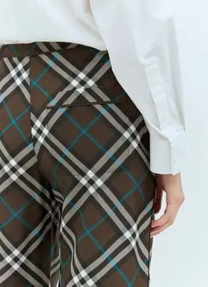 Burberry Check Silk Pants