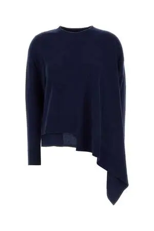Alexander McQueen Navy Cashmere Blend Sweater - Blue