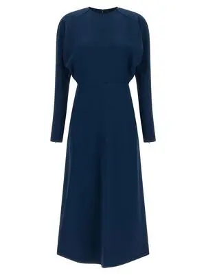 Victoria Beckham Cady Midi Dress - Blue