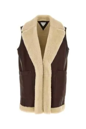 Bottega Veneta Leather Vest - Brown