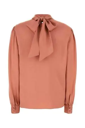 TOM FORD Salmon Satin Blouse - Pink