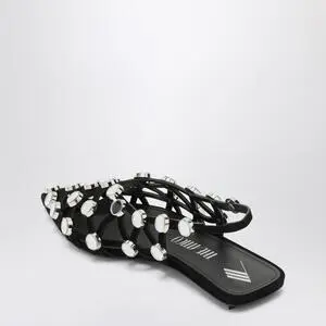Attico Grid Ballerina - Black